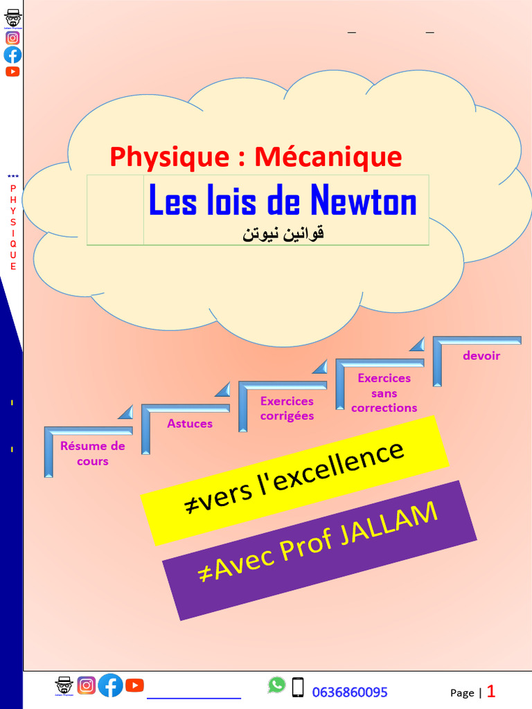 2bac - Mecanque Unité 1 (Prof JALLAM) | PDF