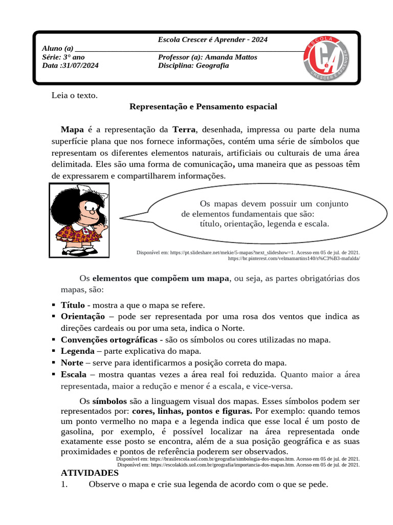 Ativ Geo 3 ano 31 07 | PDF