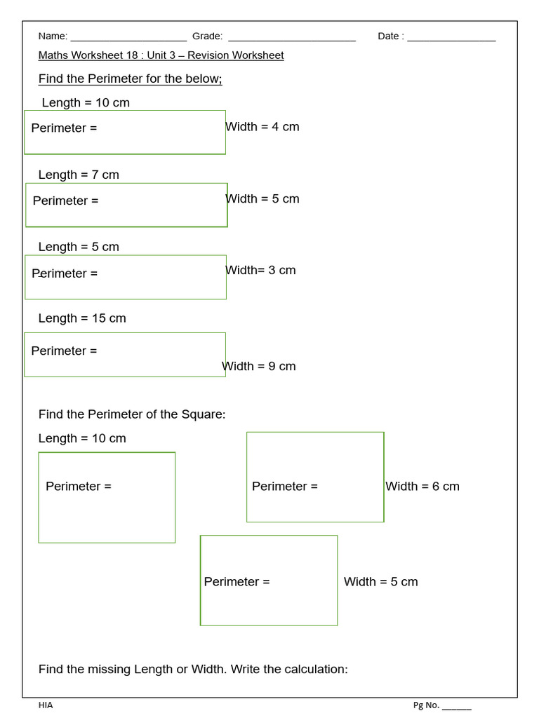 Unit 3 - WS 18 - Revision WS | PDF