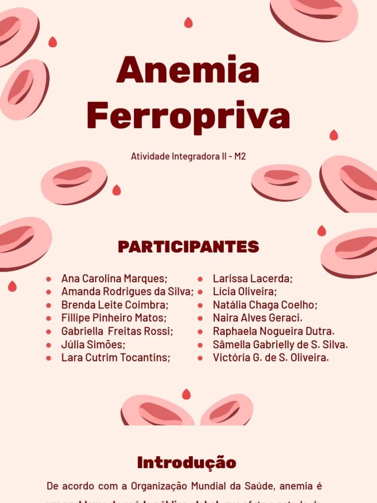 Anemia Ferropriva - AI | PDF