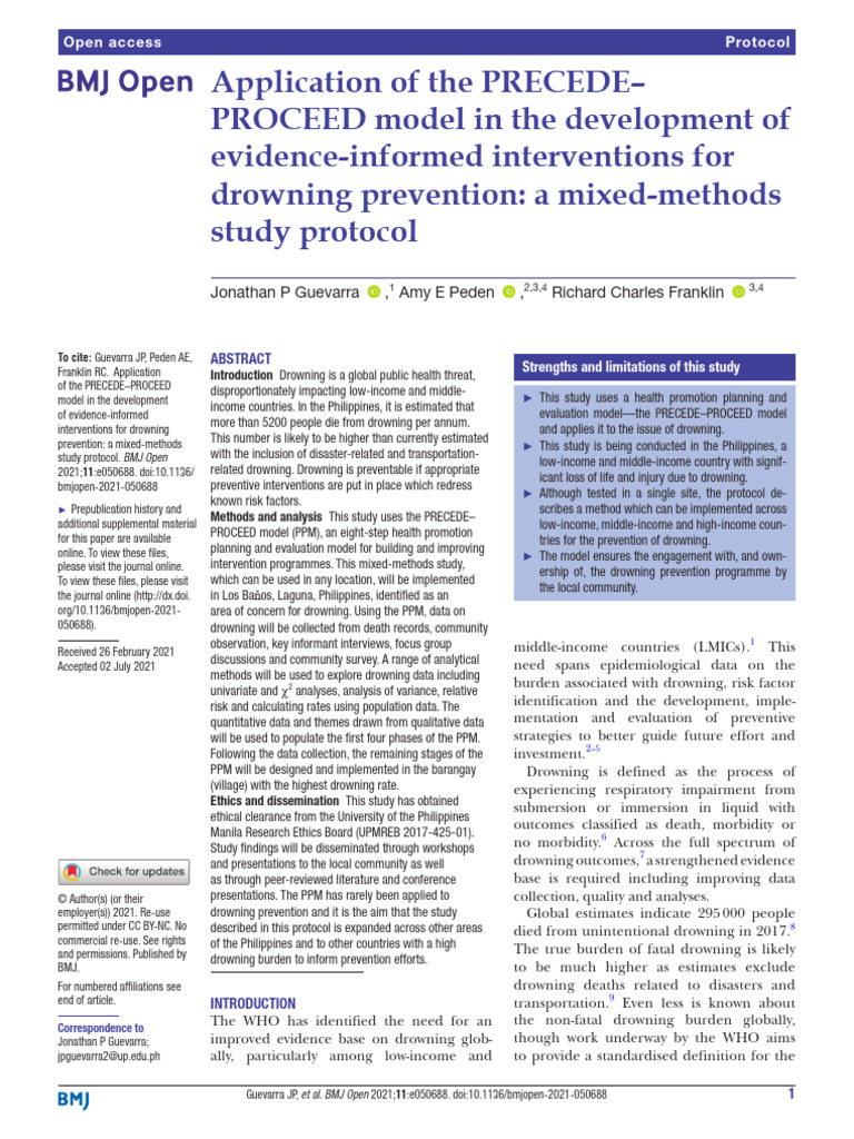 Precede Proceed Model | PDF