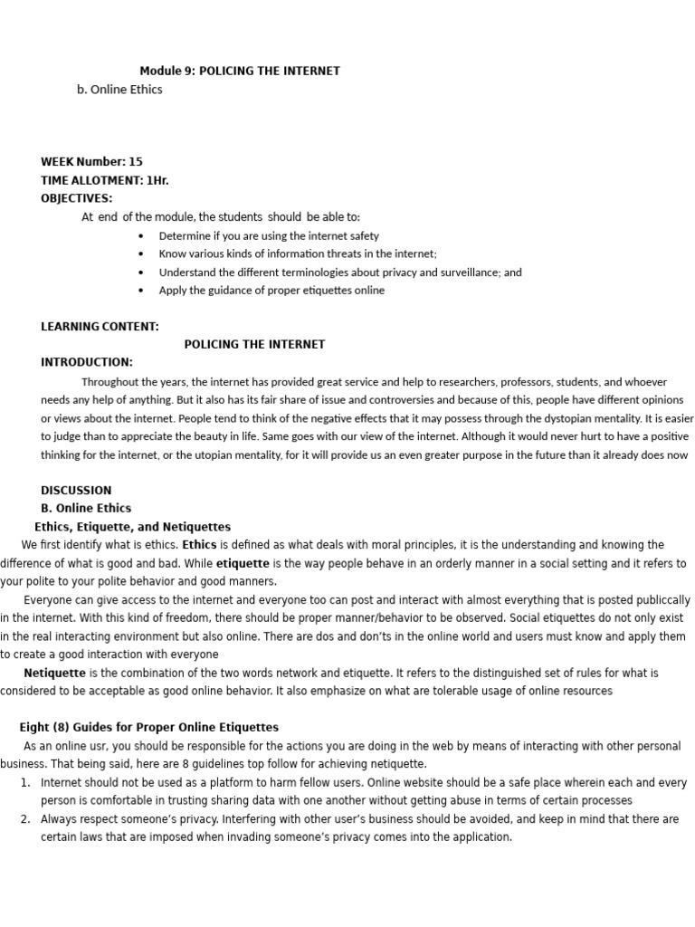 GEC-007a-WEEK-15 | PDF