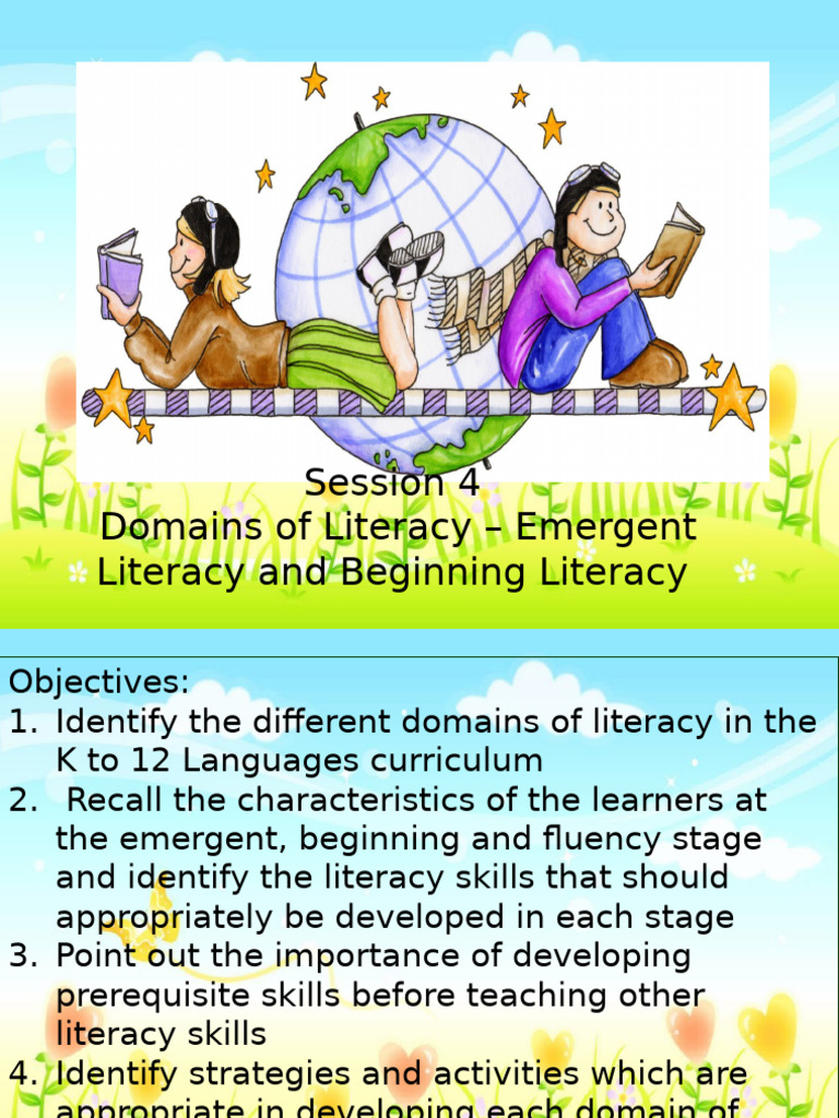 Session 4 Domains of Literacy Part 1 | PDF