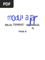 Modul Ajar Matematika - Nilai Tempat Bilangan - Fase B | PDF