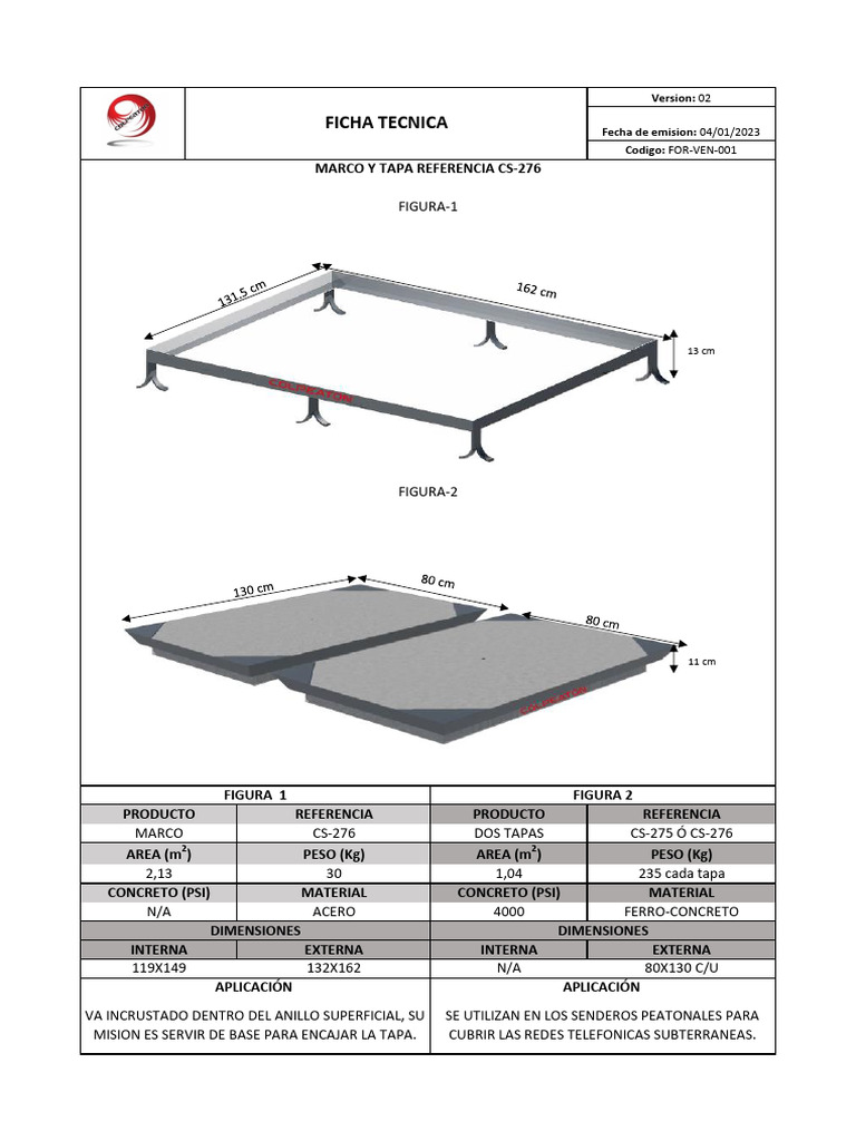 Ficha Tecnica CS-276 Codensa | PDF