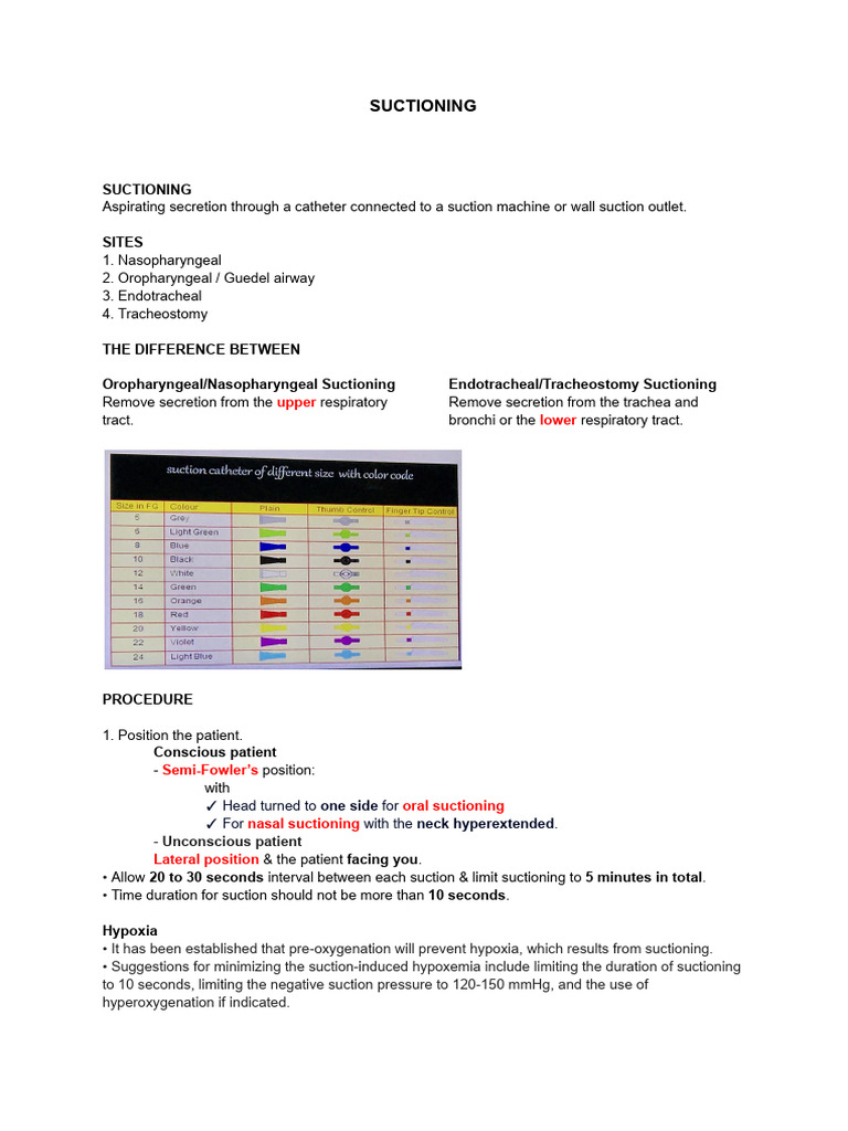 5 Suctioning | PDF