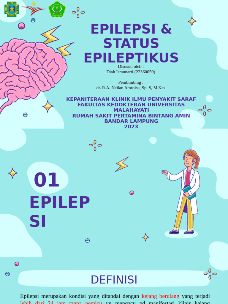 EPILEPSI & STATUS EPILEPTIKUS (Diah Ismunarti) | PDF
