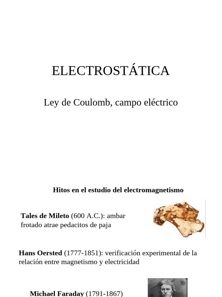 Electrostatica Clase 0 | PDF