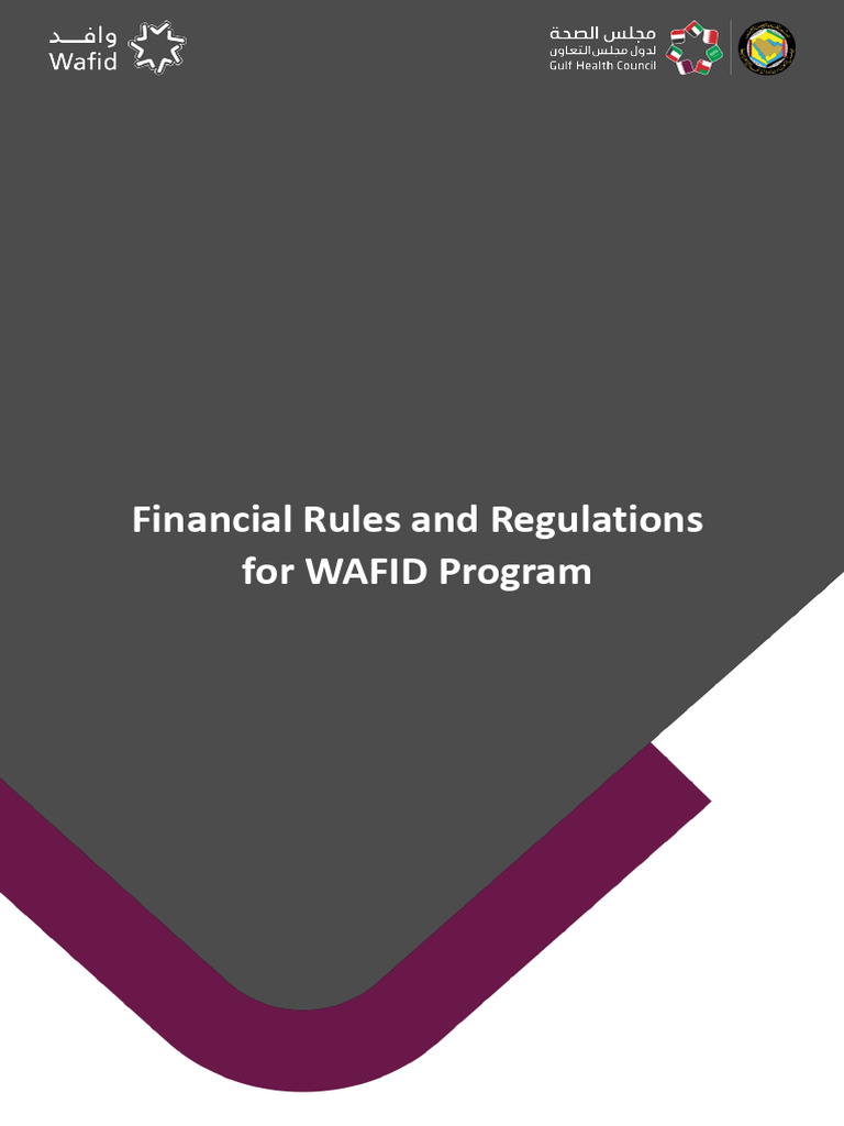 Financial Rules and Regulations For WAFID Program | PDF | Fine (Penalty ...