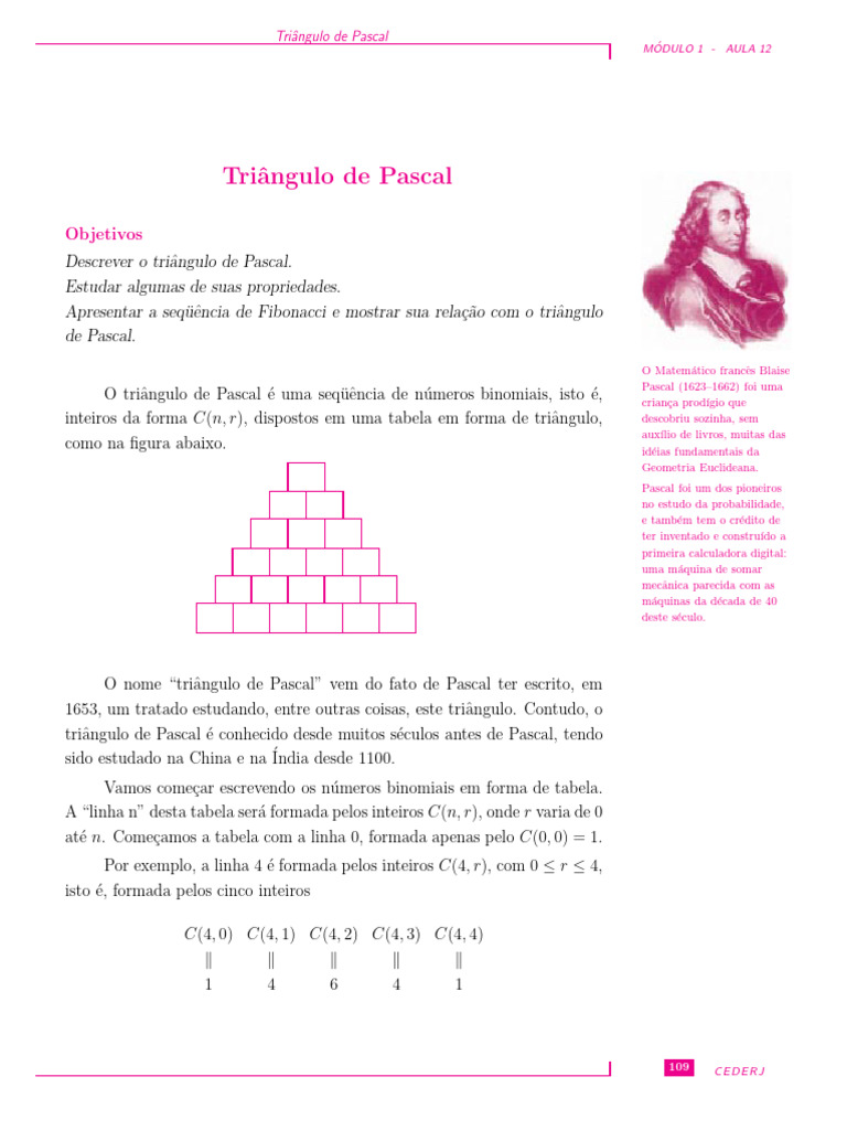 Triangulo de Pascal 1 | PDF