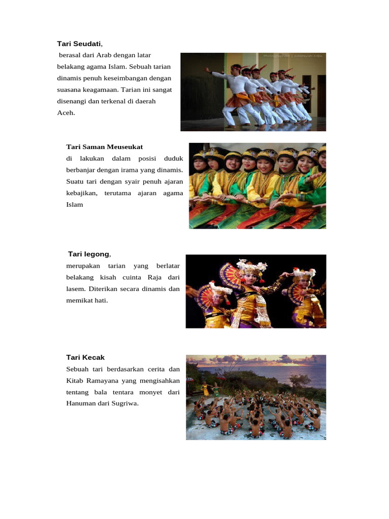 Kliping Tarian Nusantara | PDF