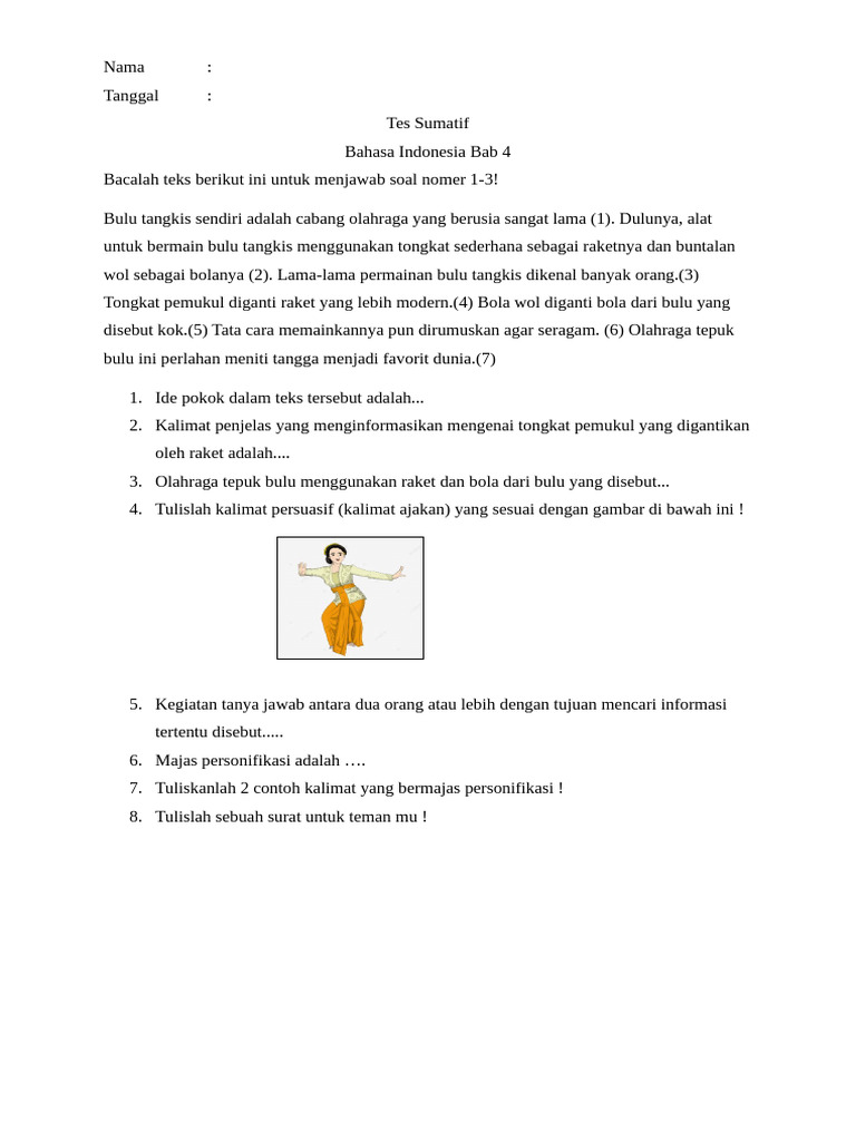 Latihan Soal Kelas 4 Pdf