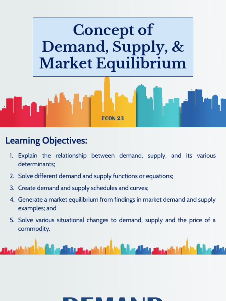 2 Demand Supply Market Equilibrium | PDF | Demand | Supply And Demand