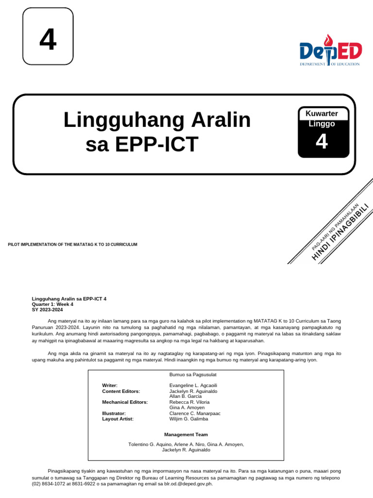 LE_EPP_ICT-4_Q1_Week4_FINAL | PDF