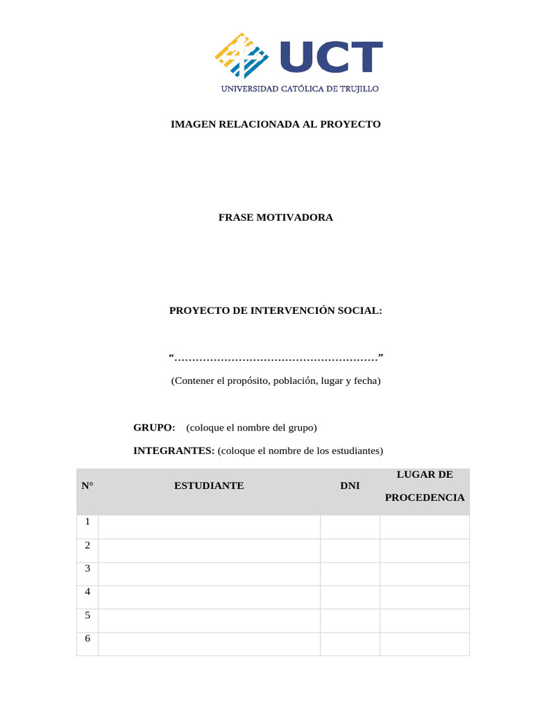 FORMATO DEL PROYECTO DE RESPONSABILIDAD ETAPA PLANIFICACIÓN-ciclo 8 | PDF