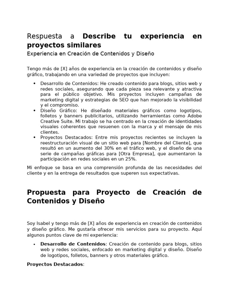 Guia para Hacer Proyectos en WORKANA | PDF