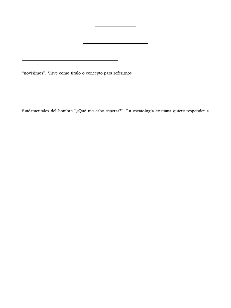 Apun. Escatologia | PDF