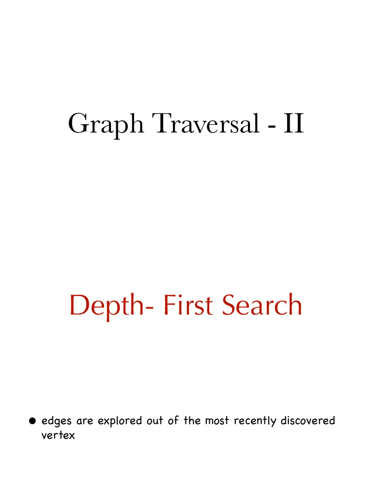 Graph Traversal II | PDF