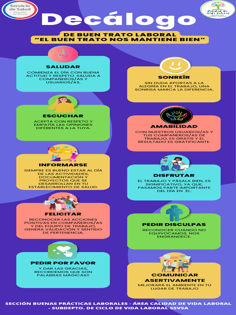 Decálogo de Buen Trato Laboral 1 | PDF