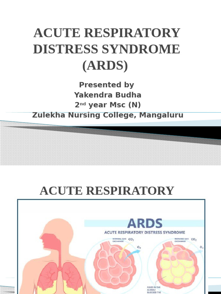 Acute Respiratory Distress Syndrome (Ards) | PDF | Human Diseases And ...