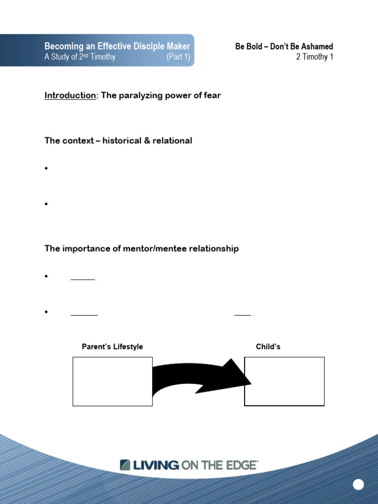 Becoming An Effective Disciple Maker | PDF