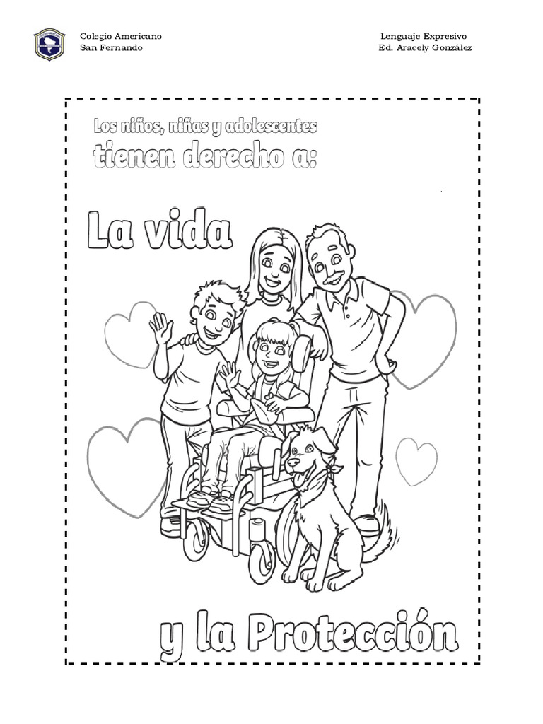 Derechos Del Niño para Colorear | PDF