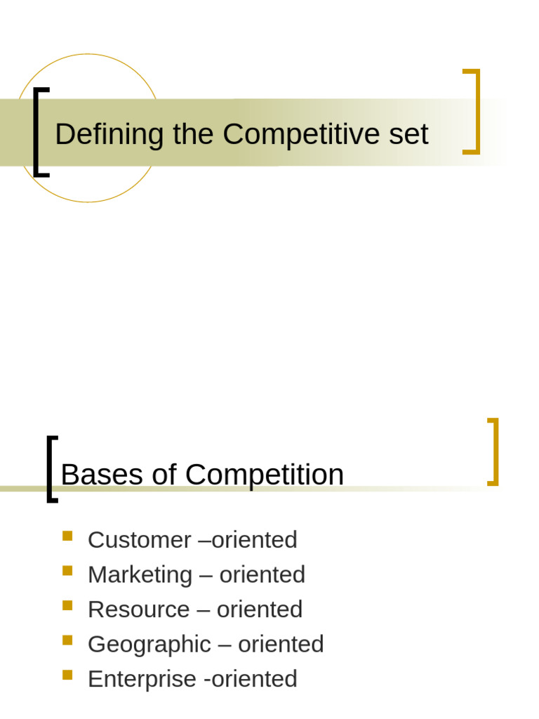 1.defining The Competitive Set | PDF | Drink | Cola