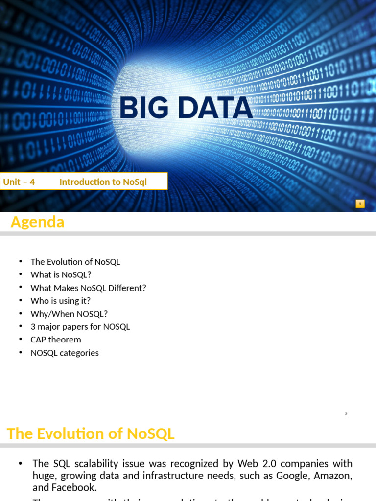Unit-4.1 (No SQL) | PDF