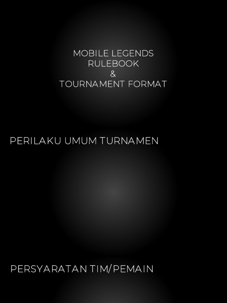 Rudal MLBB Competition | PDF