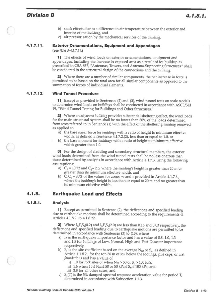 NBCC 2015 Seismic | PDF