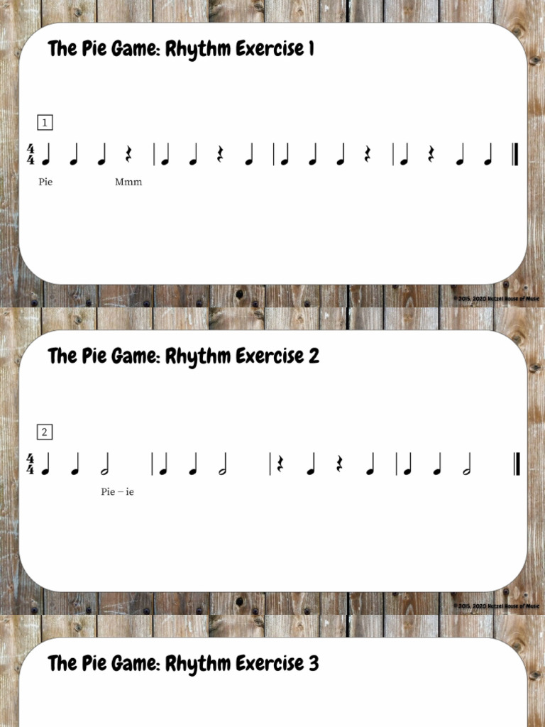 Pie Game Exercises 2022 | PDF