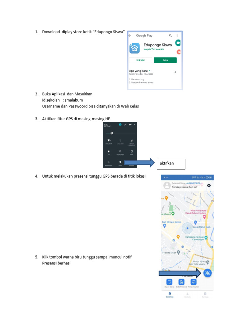 Langkah Instal Aplikasi Edupongo Siswa | PDF Langkah Instal Aplikasi Edupongo Siswa | PDF