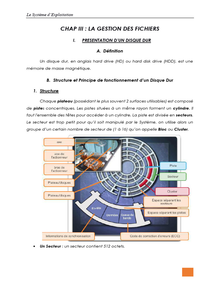 Chap3 Gestion Des Fichiers | PDF
