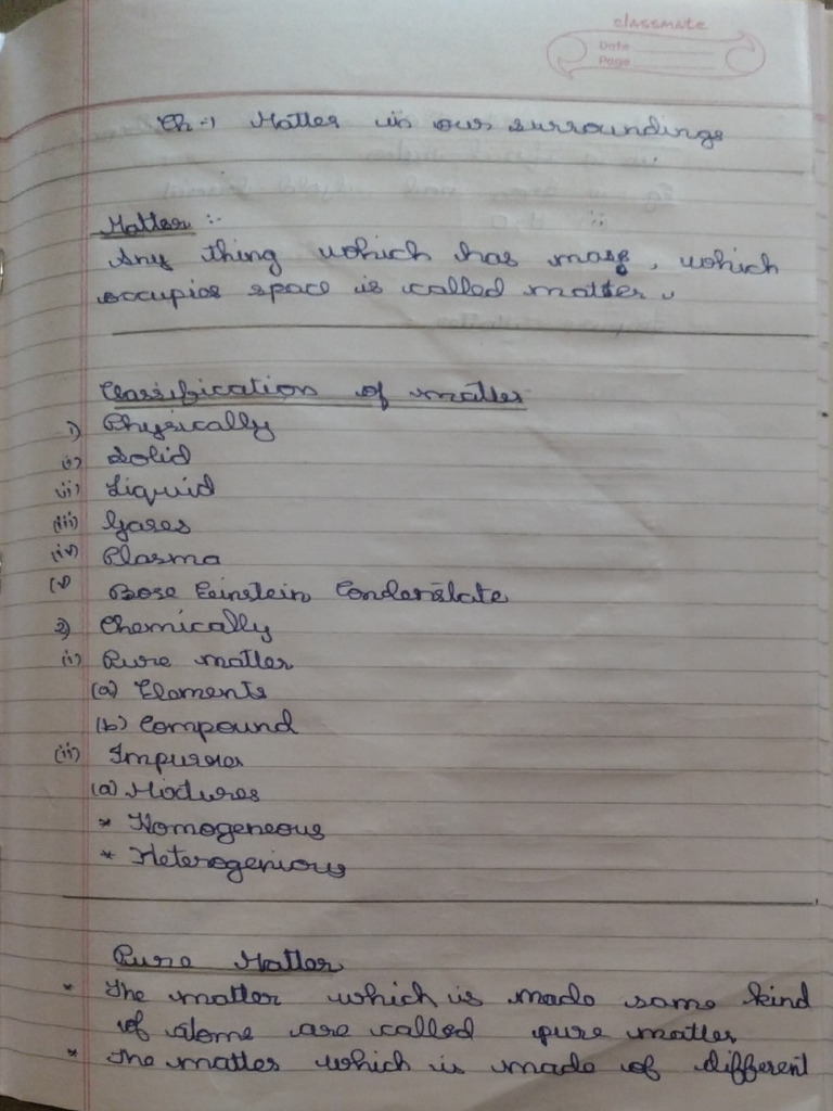Chemistry Running Notes | PDF