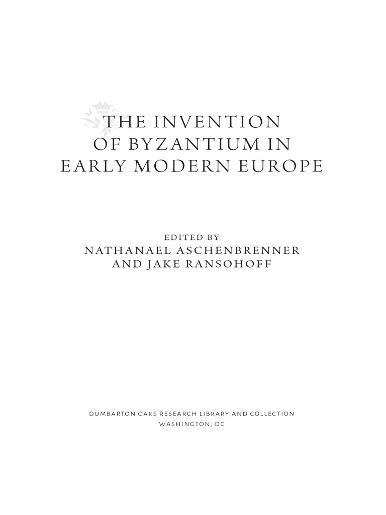 Introduction The Invention of Byzantium | PDF | Byzantine Empire