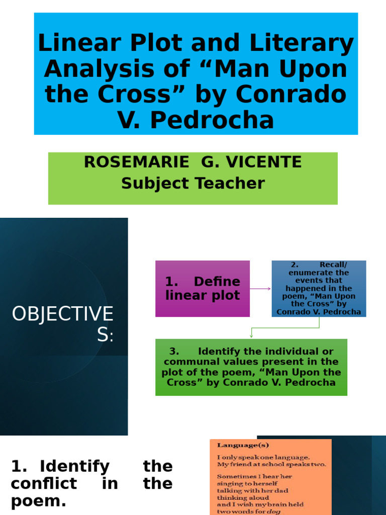 Linear Plot and Literary Analysis of of The Poem MAN UPON THE CROSS | PDF | Plot (Narrative ...