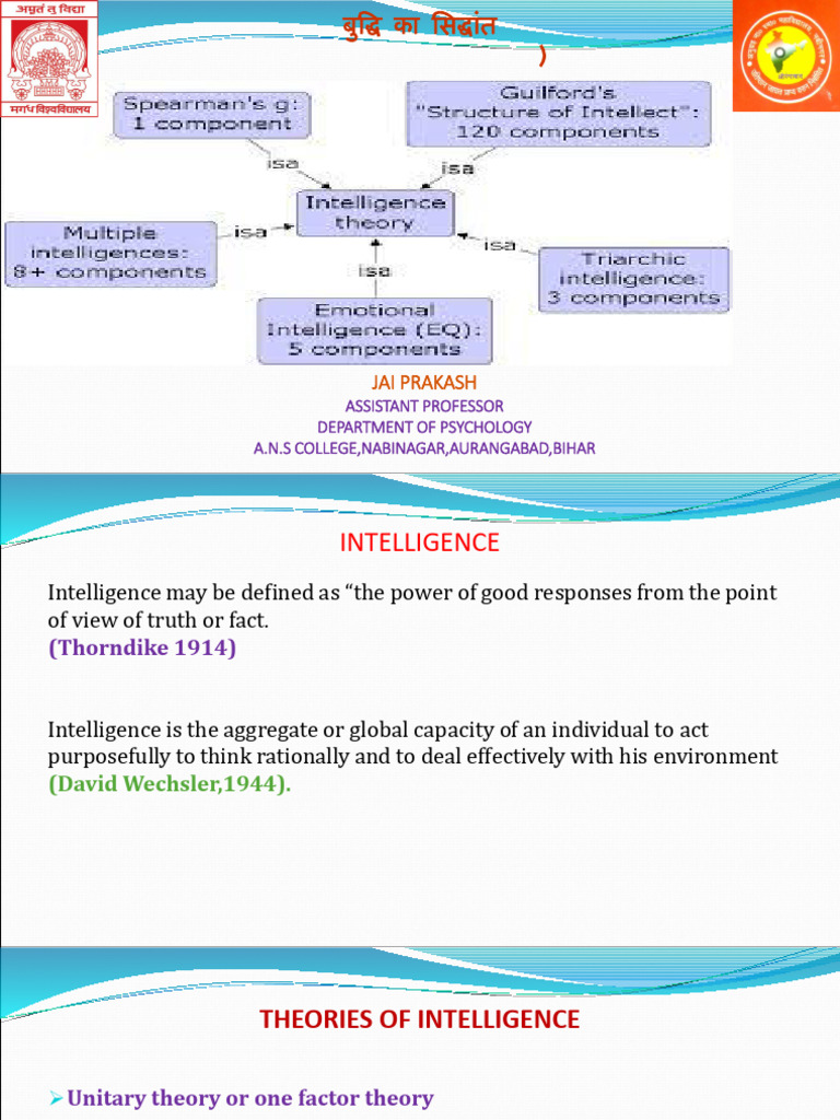 Intelligence Theory PDF | PDF