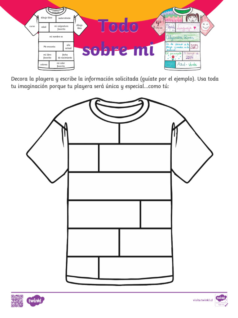 Camiseta Dinamica Todo Sobre Mi Pdf