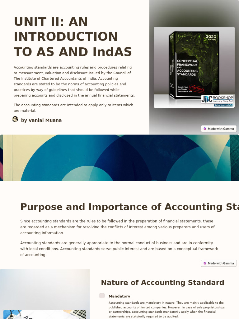 Unit II An Introduction To As and Indas | PDF