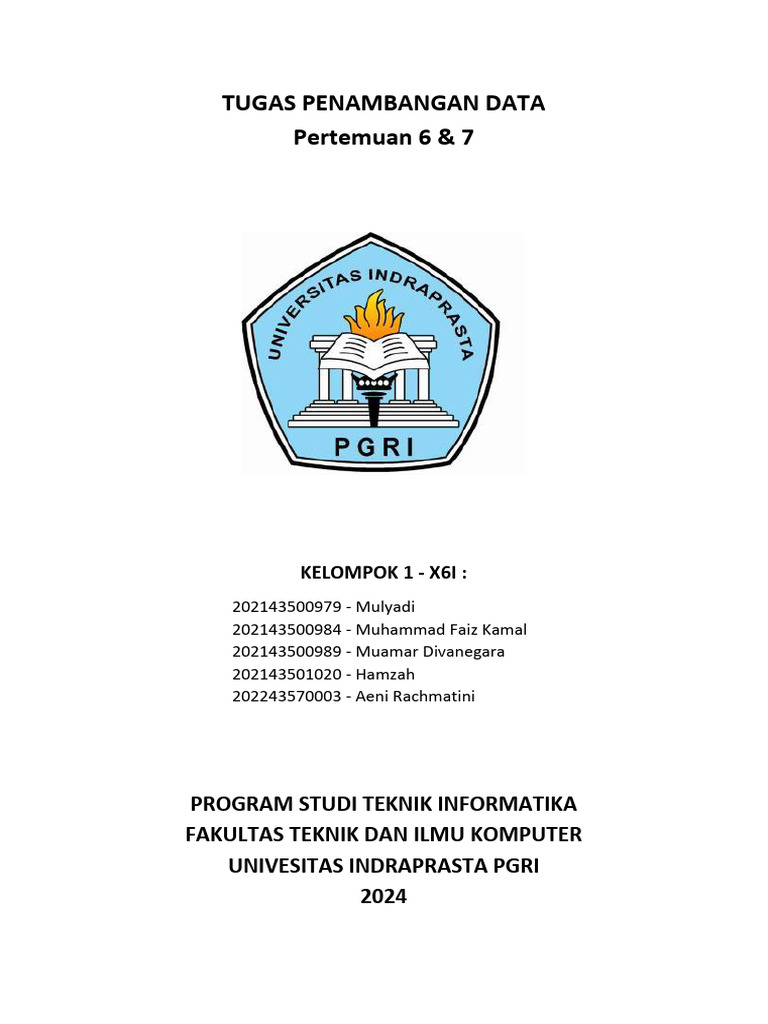 Tugas Penambangan Data Kelompok 1 | PDF