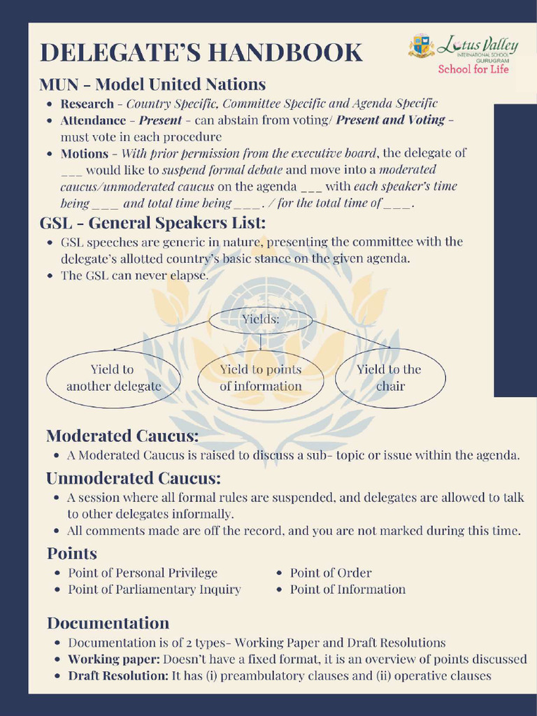 Delegates Handbook | PDF