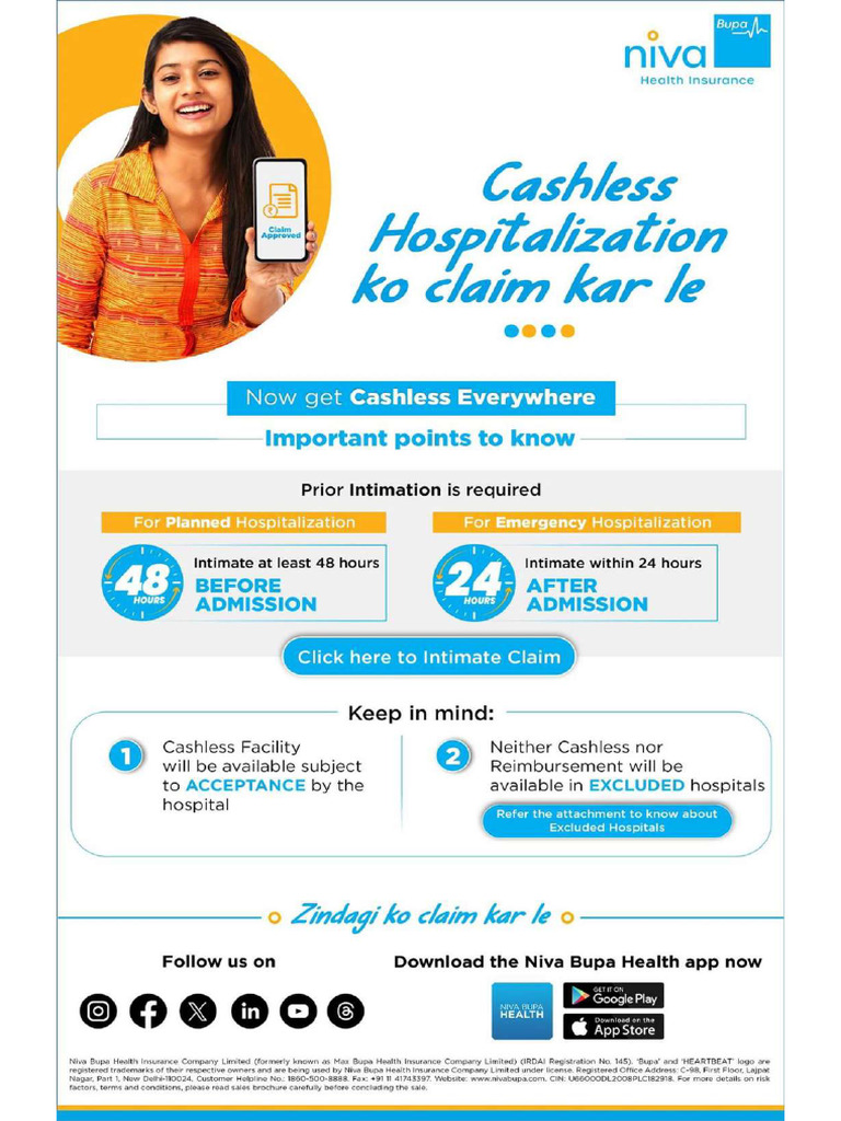 Niva Bupa Cashless Anywhere | PDF