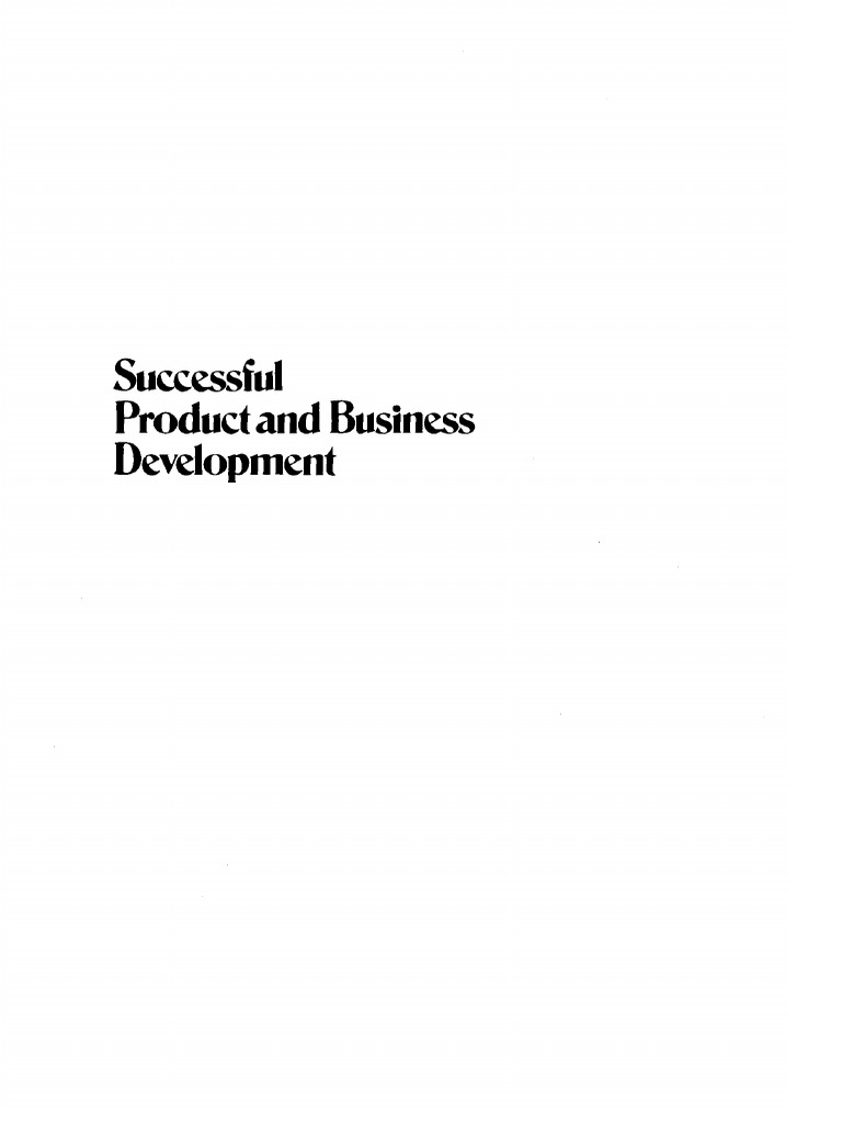 Successiul Product and Business Development | PDF