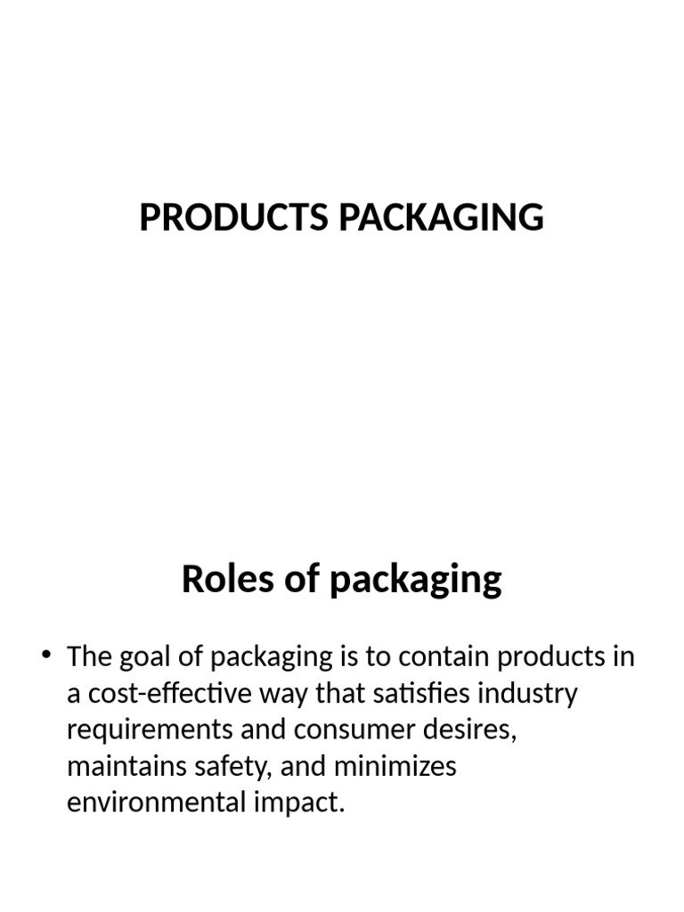 Packaging | PDF