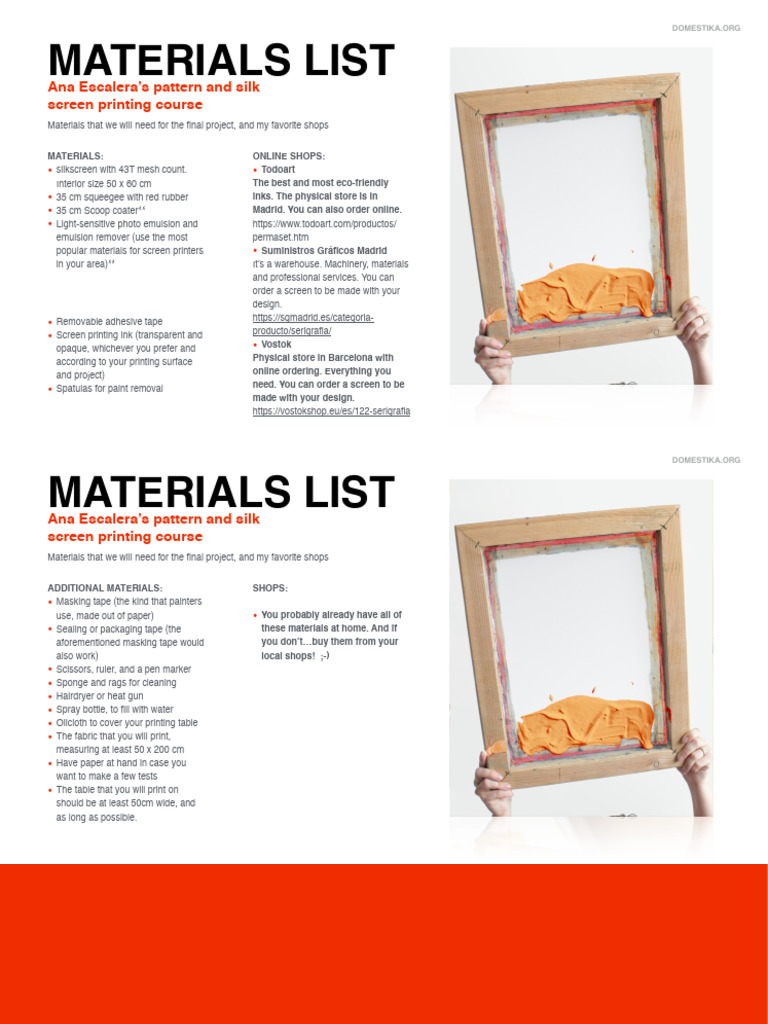 Presentation Materials List | PDF