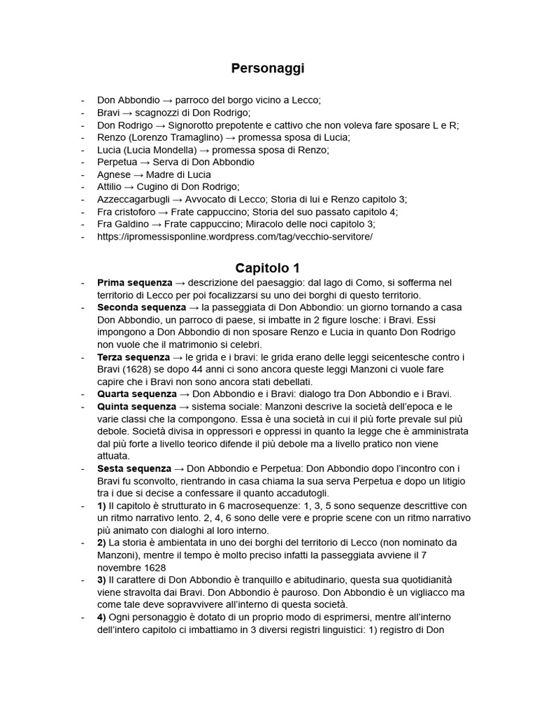 Promessi Sposi | PDF