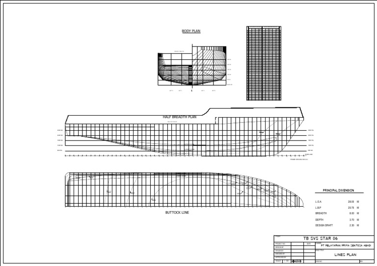Linesplan TB - Svs Star 06 | PDF