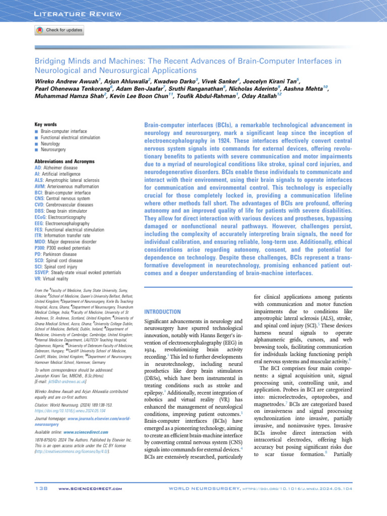 World Neurosurgery | PDF