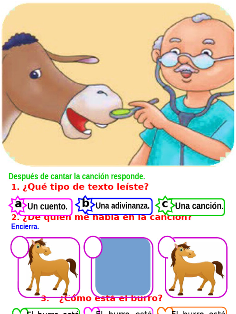 Ficha A Mi Burro | PDF