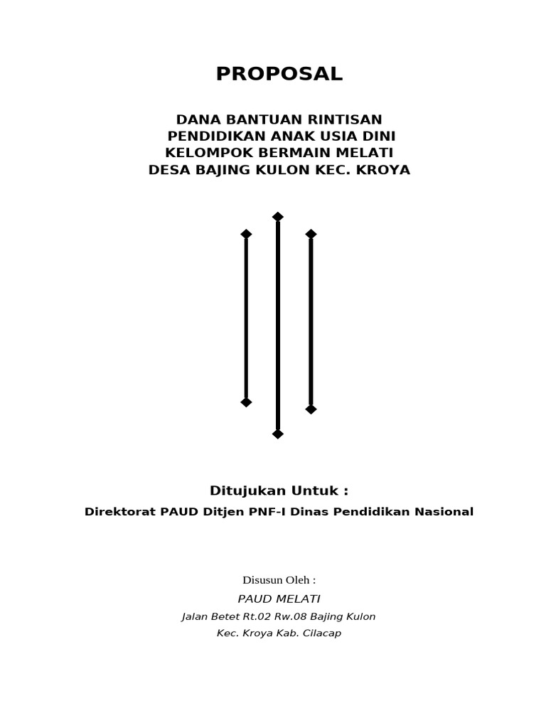 Proposal Rintisan Paud | PDF